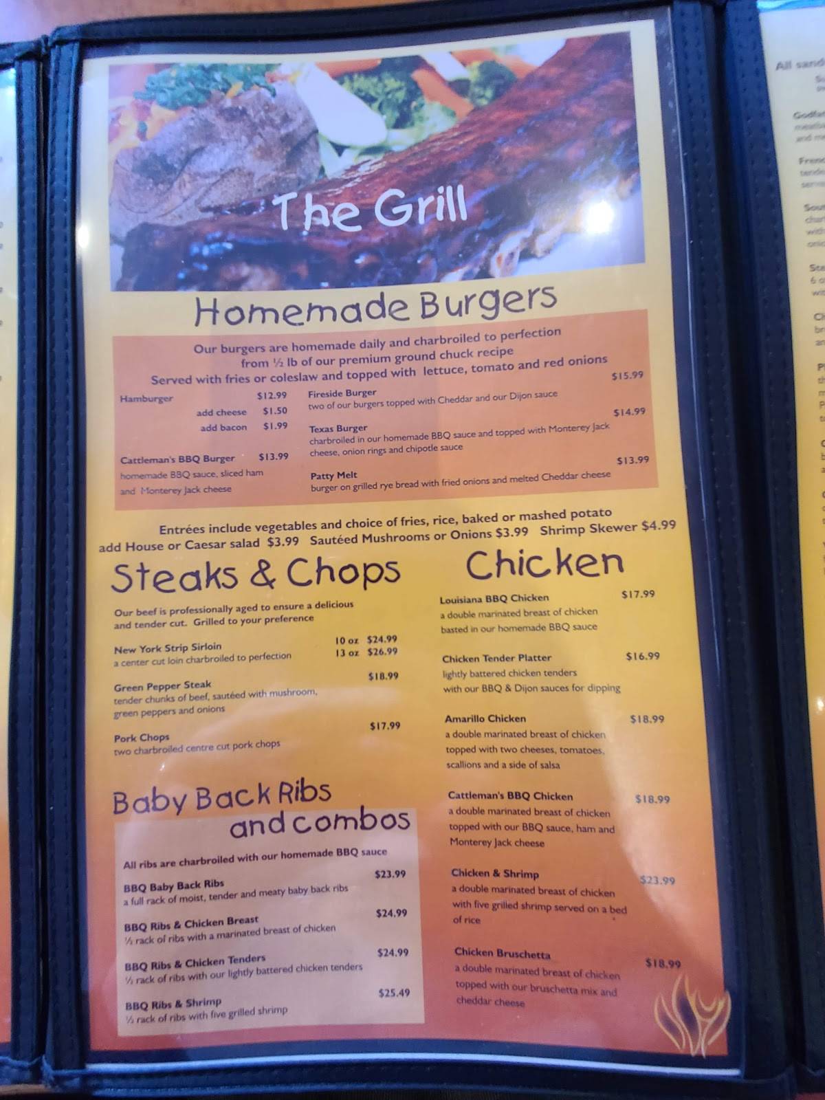Menu at Fireside Deli & Family Restaurant, Kitchener