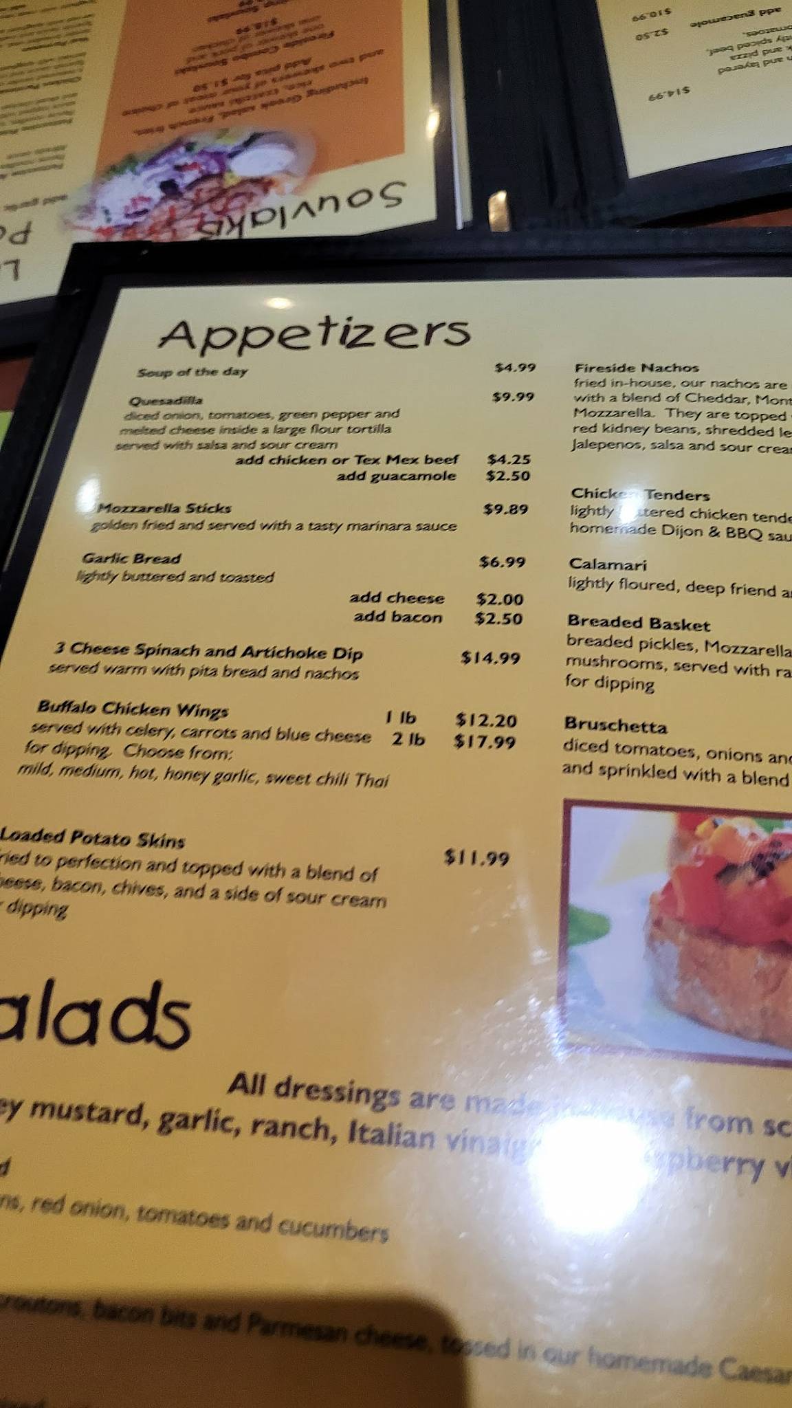 Menu at Fireside Deli & Family Restaurant, Kitchener