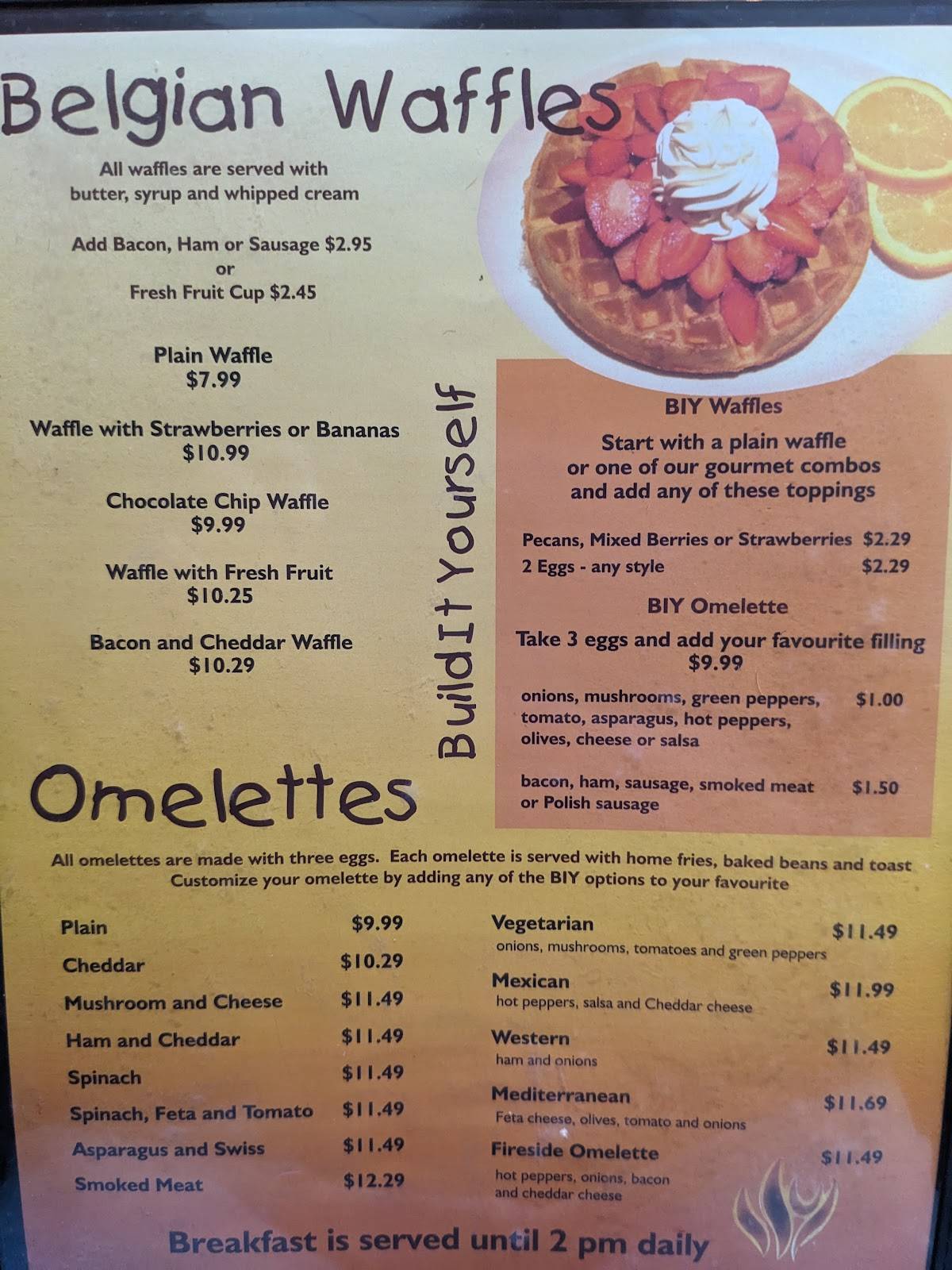 Menu at Fireside Deli & Family Restaurant, Kitchener