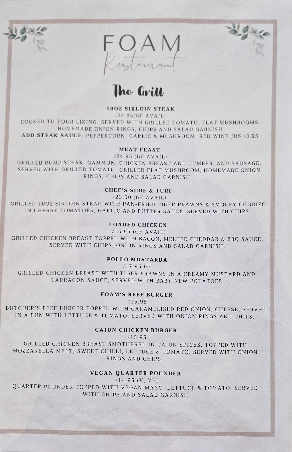 Menu at Salt Seaview Bar & Grill, Milford Haven