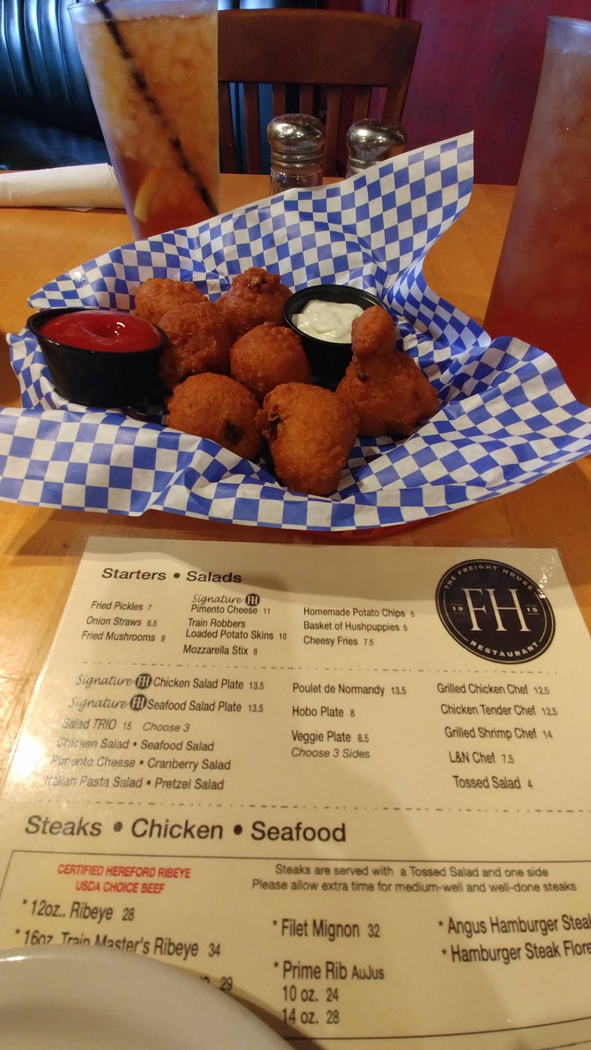 Menu at Freight House Restaurant, Hartselle