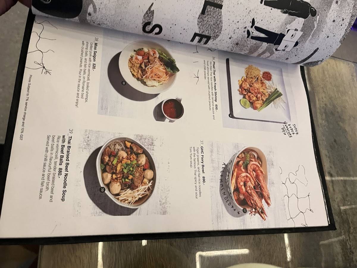Menu at Greyhound Café Ayala Triangle restaurant, Makati