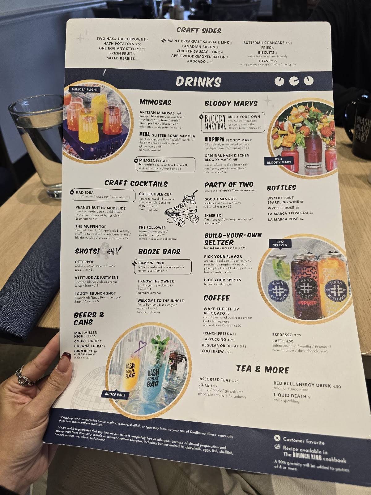 Menu at Hash Kitchen restaurant, Chandler, W Ray Rd #4