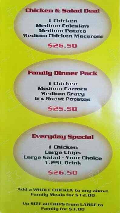 Menu at Hi5 Chicken restaurant, Cranbourne West