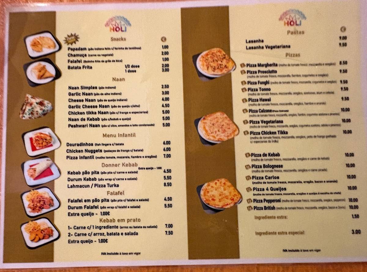 Menu em Holi Caffé - Antas restaurante, Porto