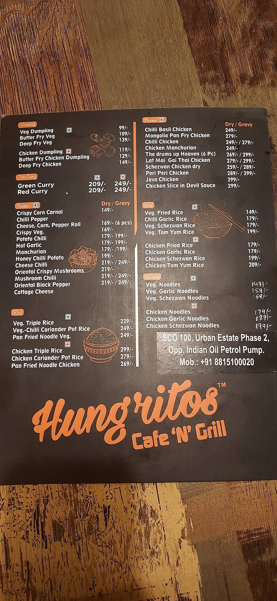 Menu at Hungritos Cafe N Grill, Jalandhar
