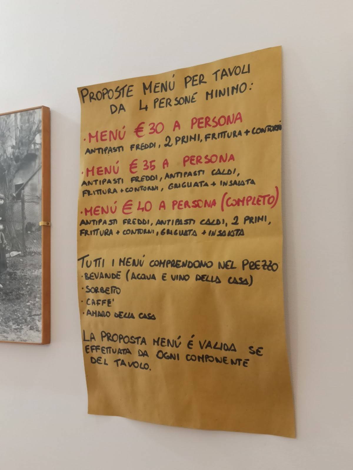 Menu da Il Postiglione Snc Di Roberta Chiacchiera E C. ristorante ...