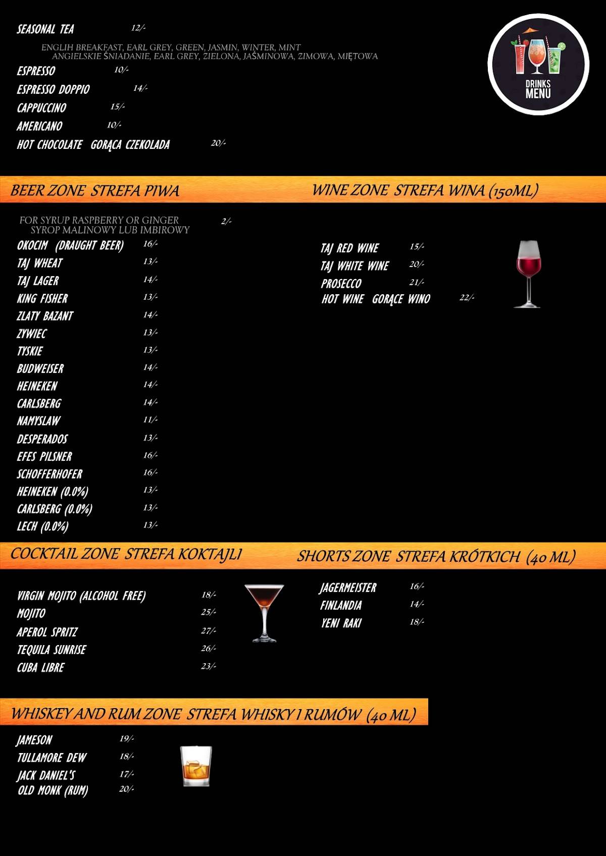 Menu at KESAR DINE & DRINK INDIAN RESTAURANT, Ożarów Mazowiecki