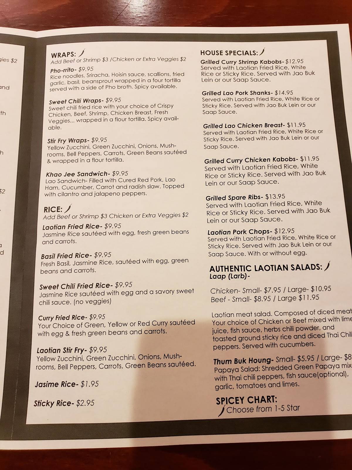 Menu at Karma Asian Fusion Cuisine restaurant, Whitesboro