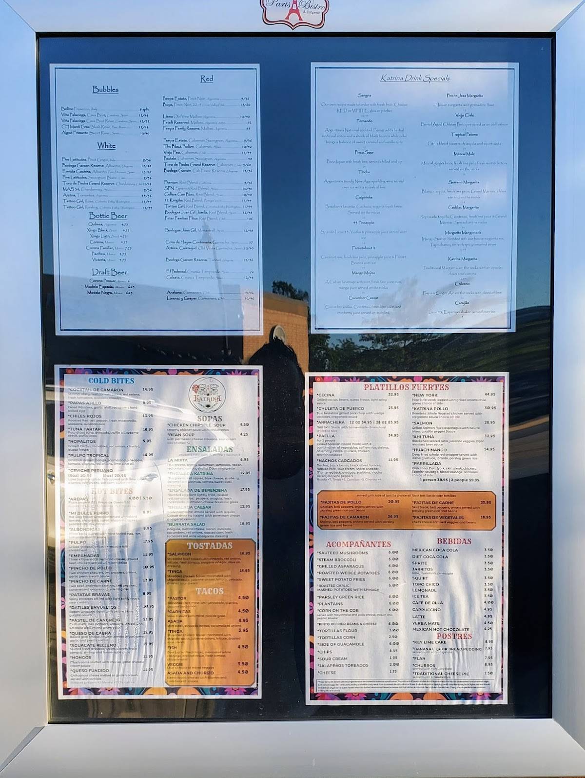 Menu at Katrina Latin Bites & Bar, Naperville