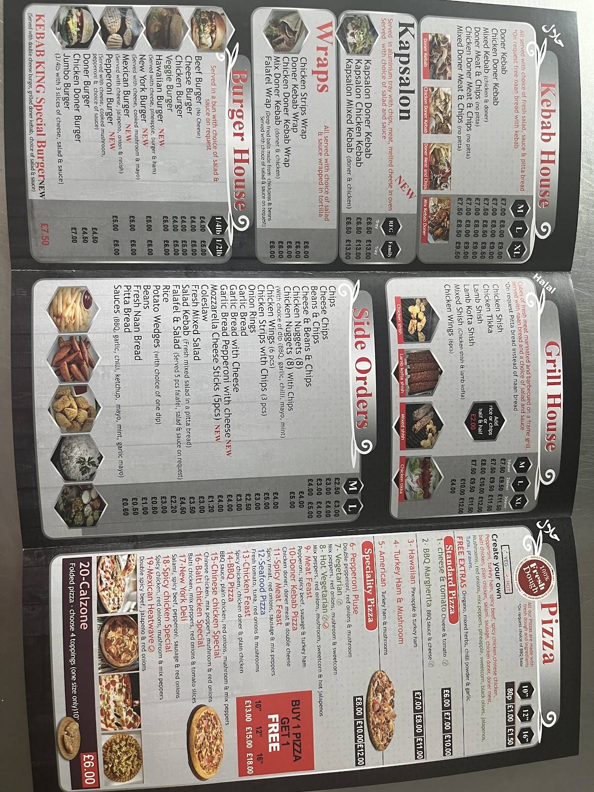 Menu at Kebab King - Cardiff restaurant, Cardiff