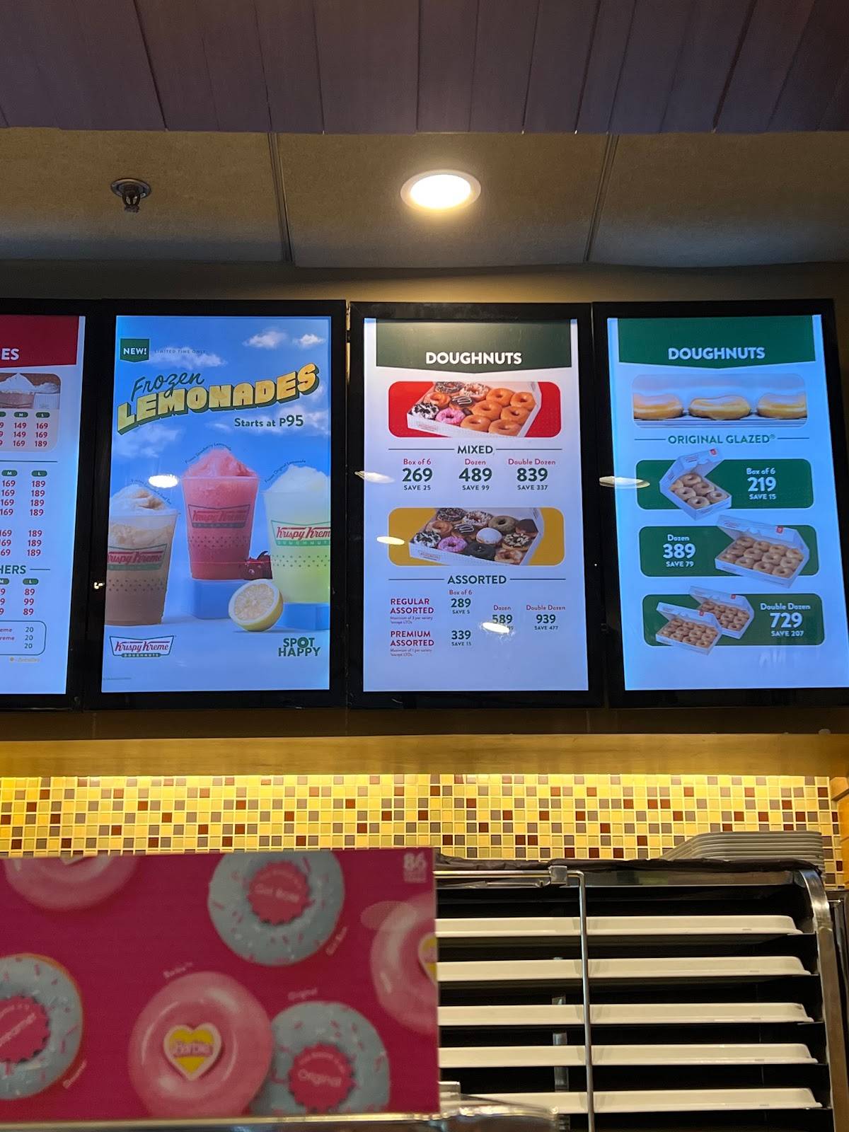 Menu at Krispy Kreme Doughnuts, Baguio, GL SM