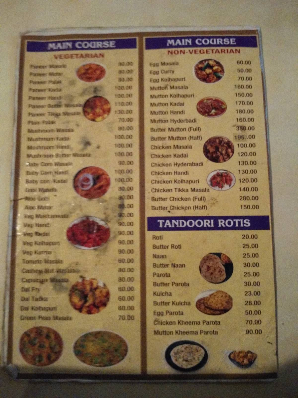 Menu at Kubera Bar & Restaurant, Hebri, FX5V+HJ8