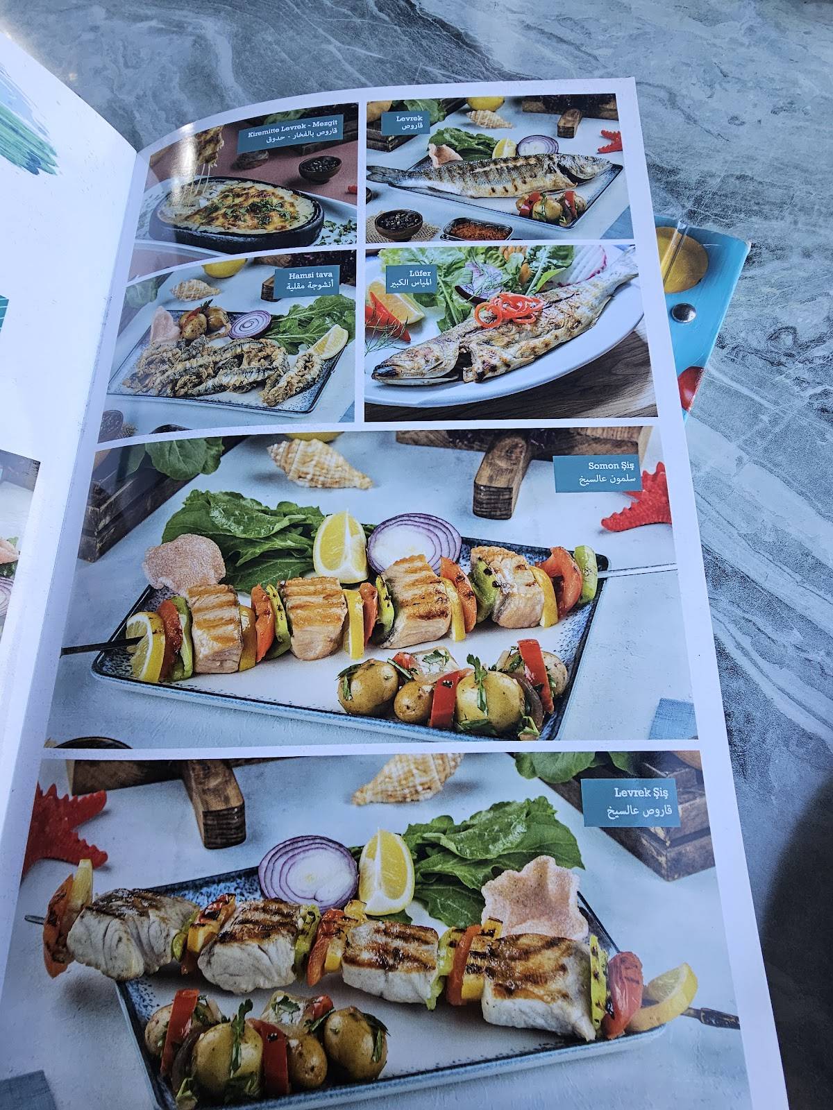 Menu at Kuleli Yakamoz Restaurant, Istanbul, Kuleli Cd. No:69