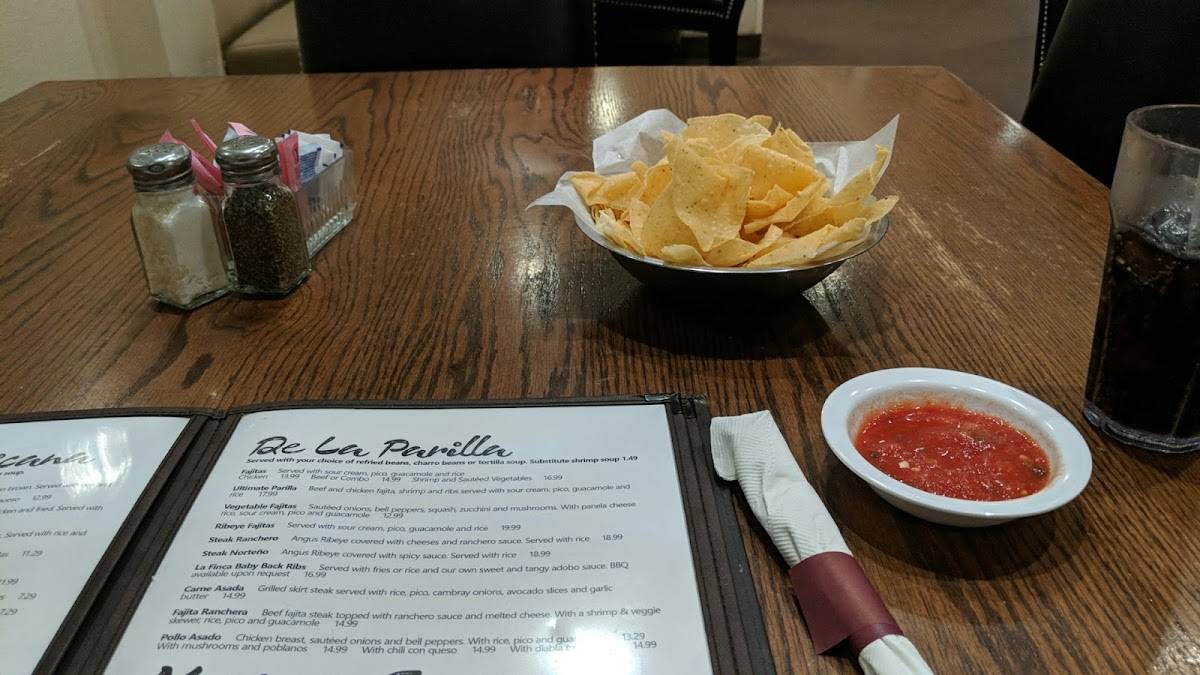 Menu at La Finca restaurant, Gilmer