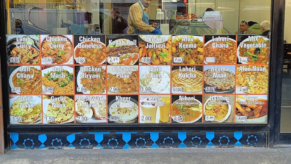 Menu at Lahori Chaska restaurant, Hayes