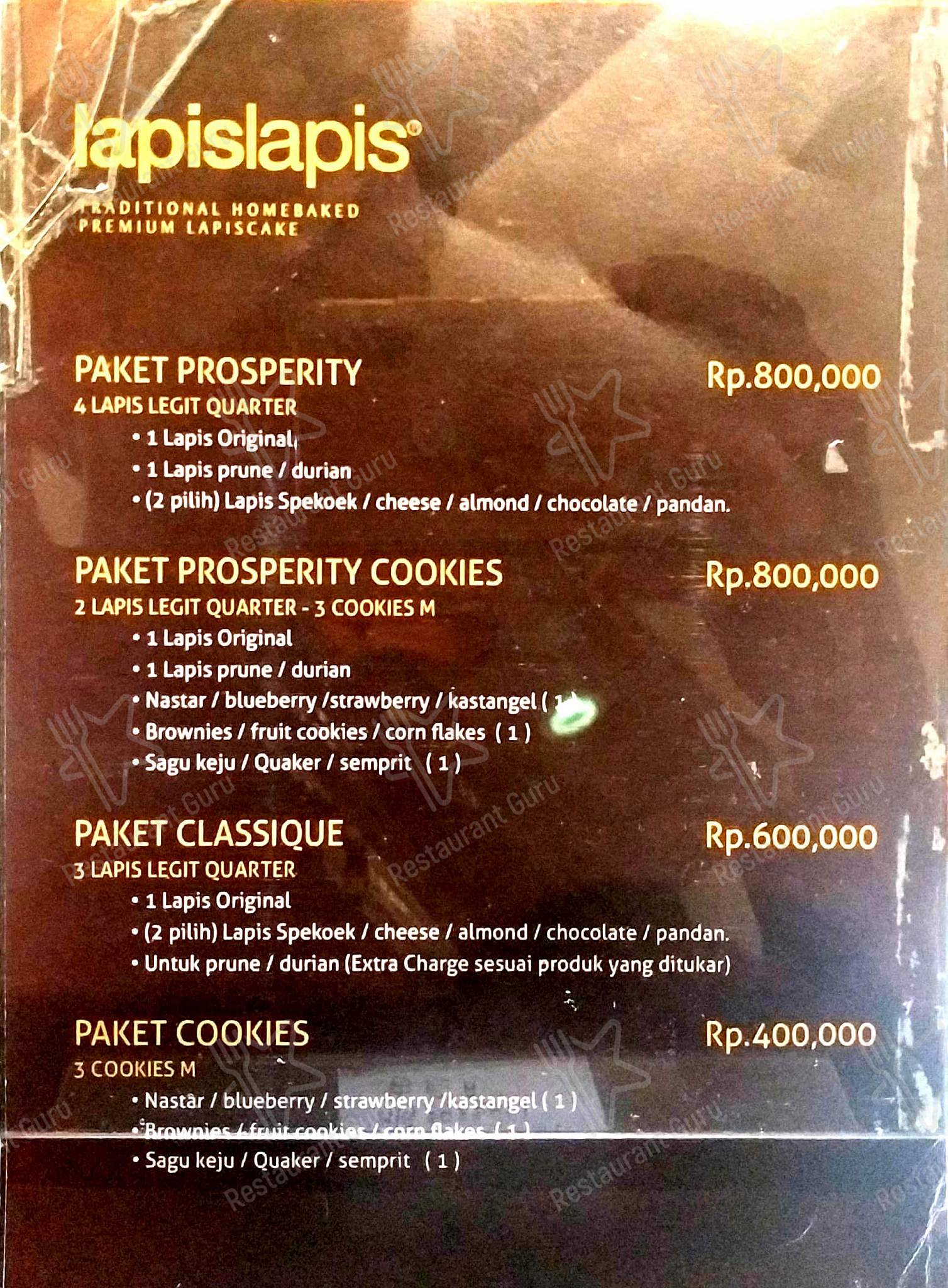 Menu at Lapislapis Terminal 3 Soekarno Hatta, Tangerang, Ultimate ...