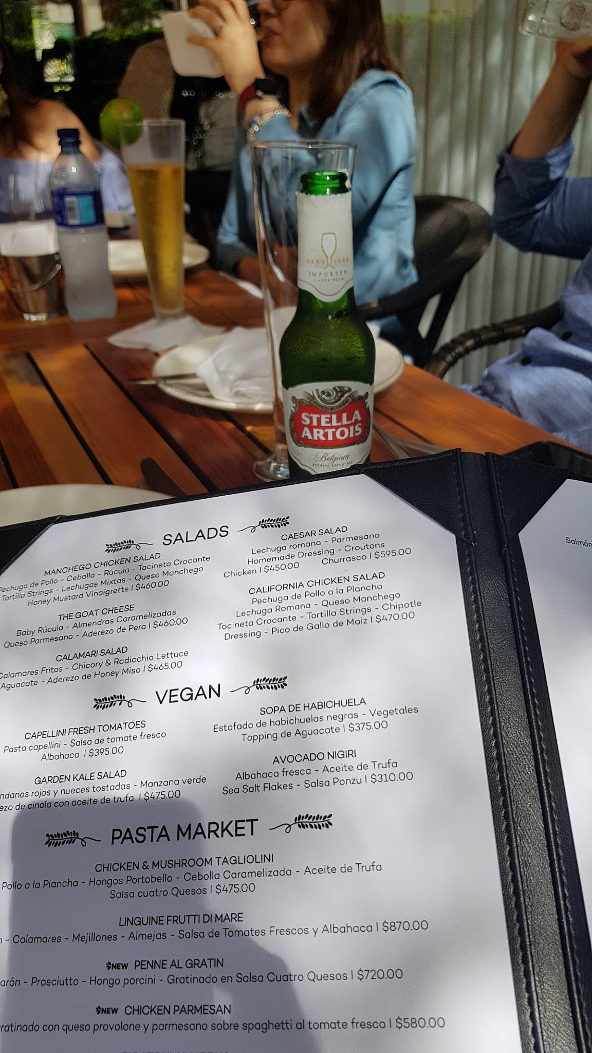 Carta del restaurante Laurel, Santo Domingo