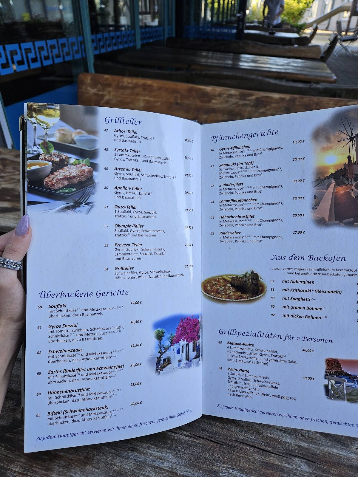 Speisekarte von Restaurant Lefkas (ehem.Athos), Lutherstadt Wittenberg