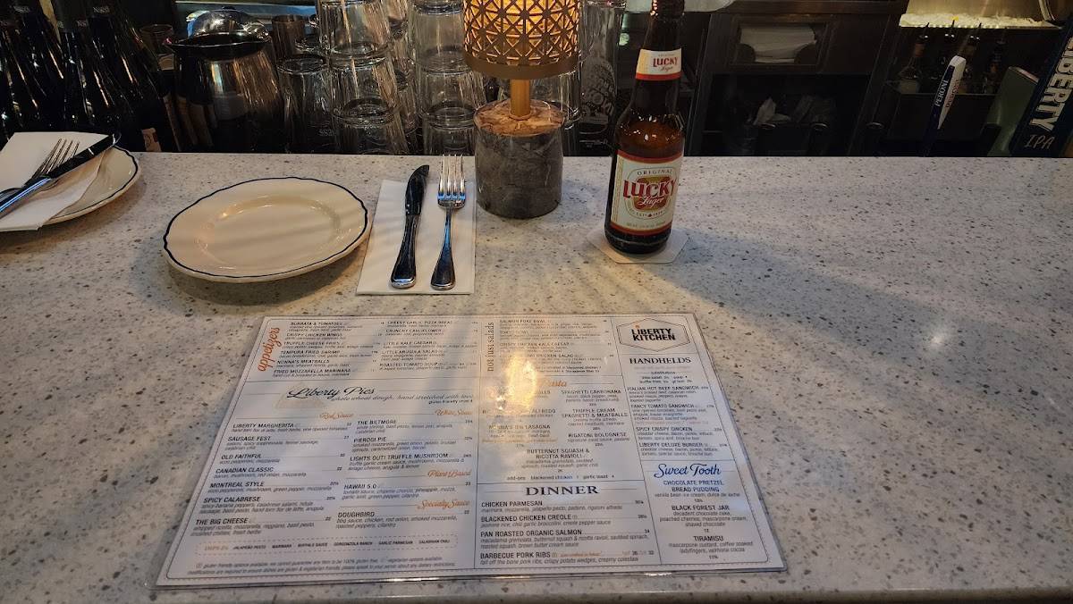 Menu at Liberty Kitchen Belmont restaurant, Langford