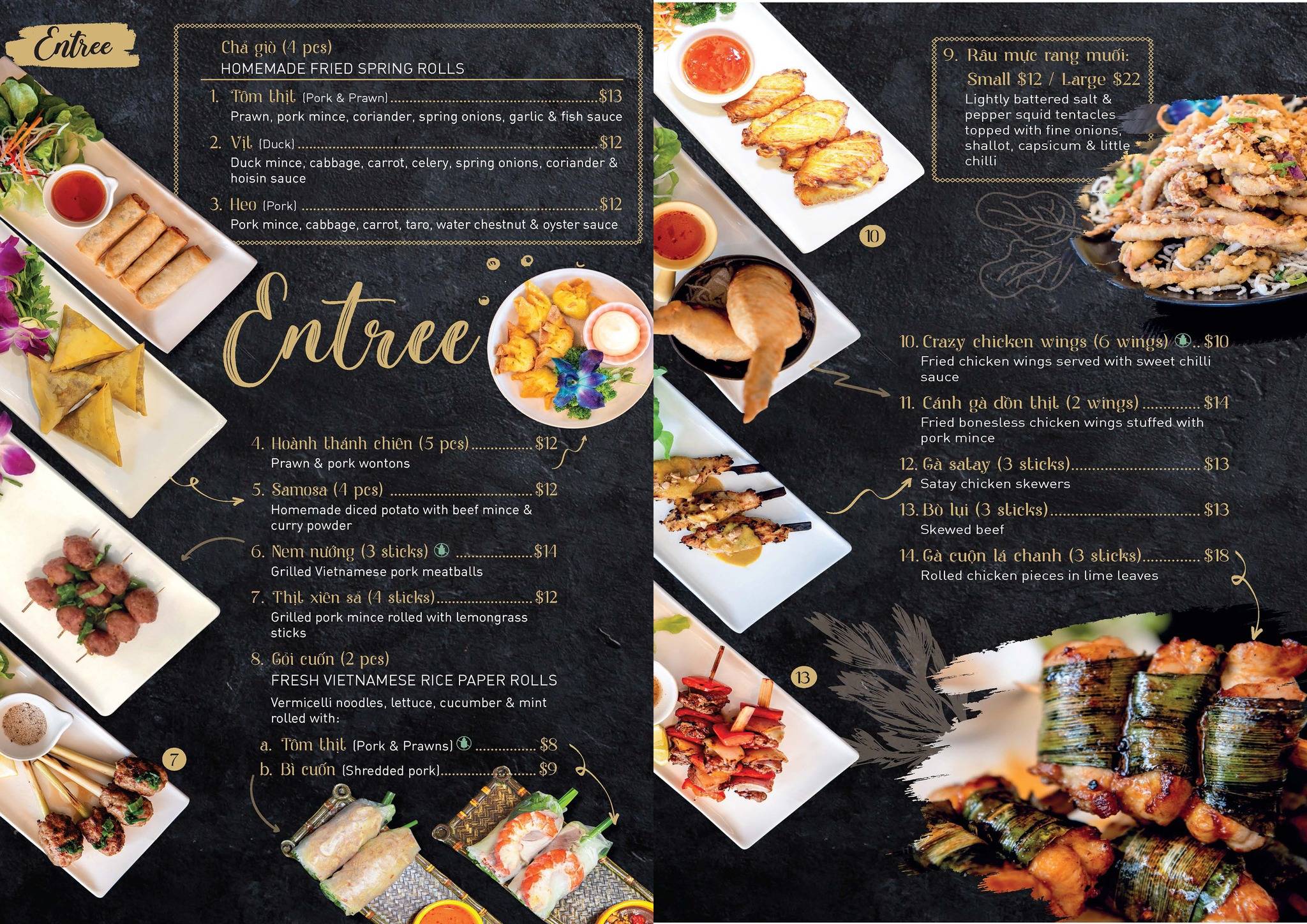 Menu at Little Viet Restaurant, Morley