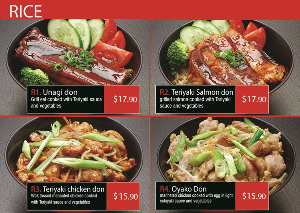 Menu at Master Panda Sushi restaurant, Hallam