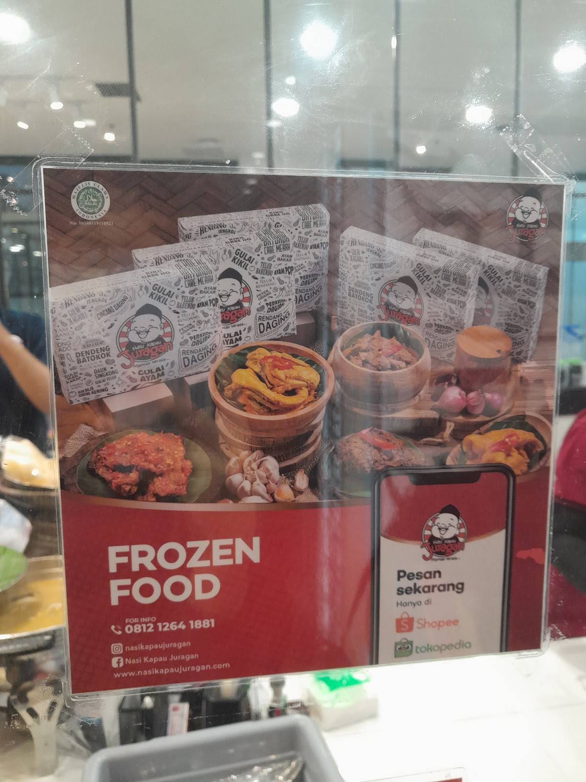 Carta del restaurante Nasi Kapau Juragan Cikini, Central Jakarta