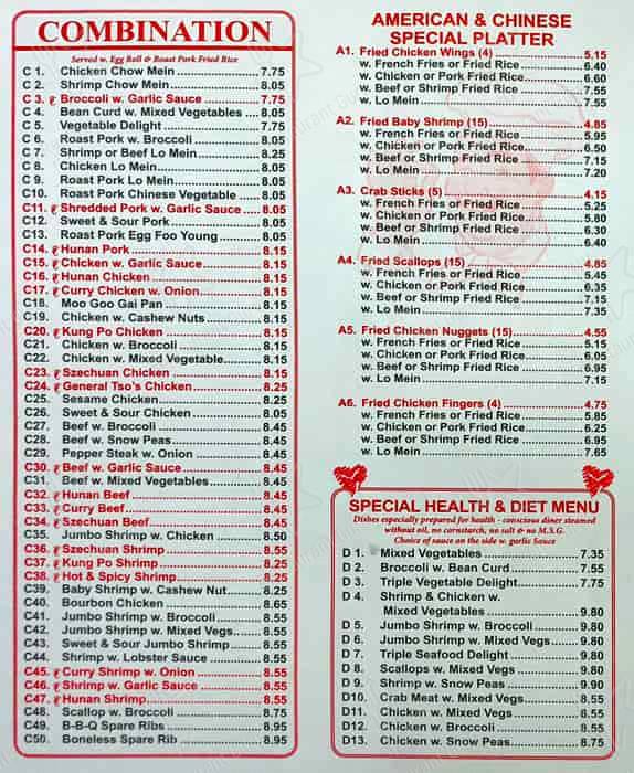 Menu at New Fong Kitchen restaurant, Rochester