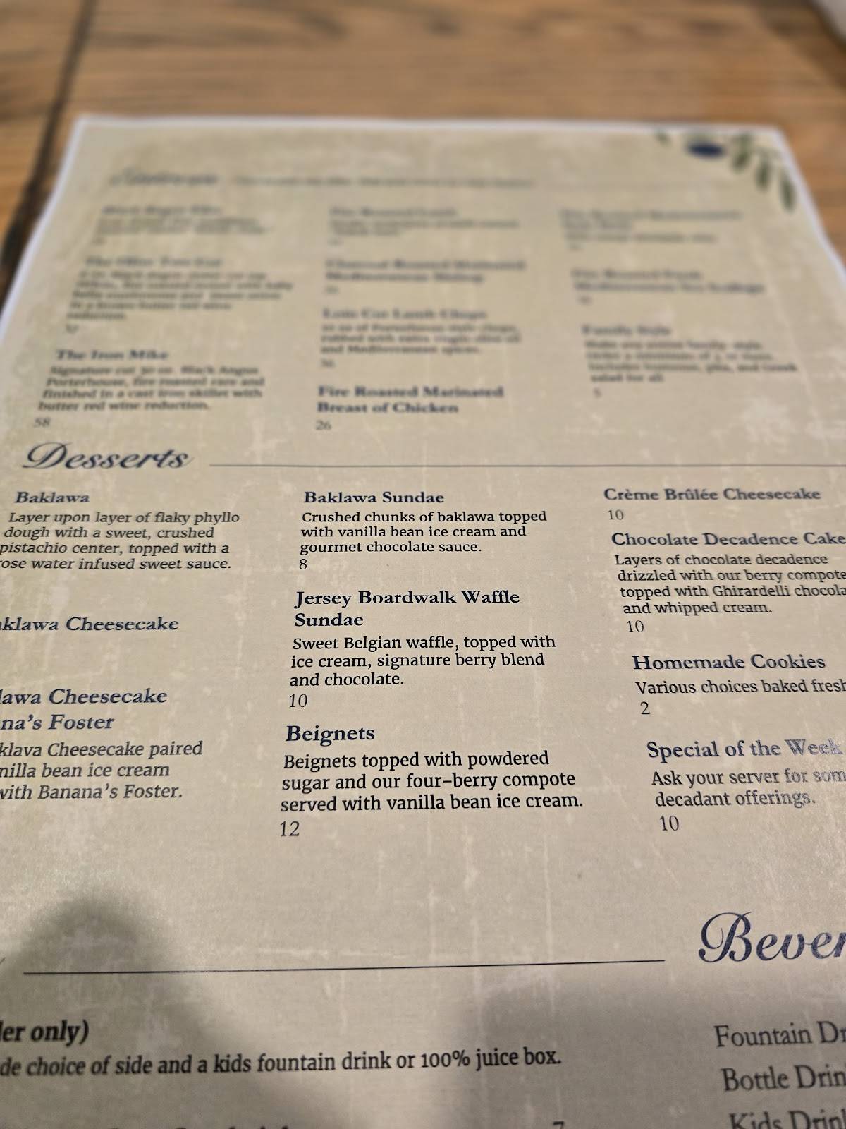 Menu at Olive Tree Cafe and Catering, South Charleston