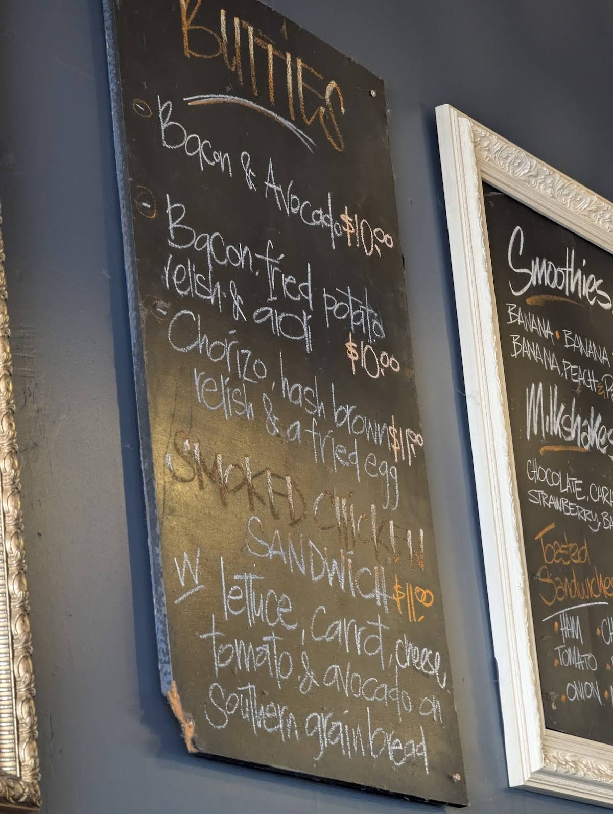 Menu at Orbit Cafe, Napier, 36 Gloucester St