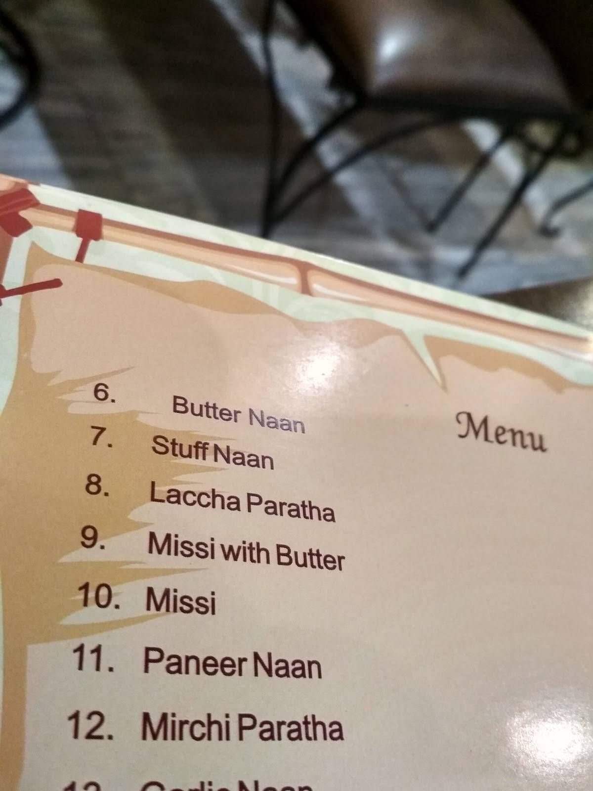 Menu at PINDI RESTAURANT, Bareilly