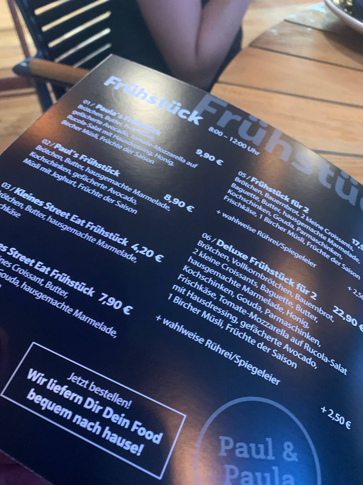 Speisekarte von Paul & Paula restaurant, Neunkirchen