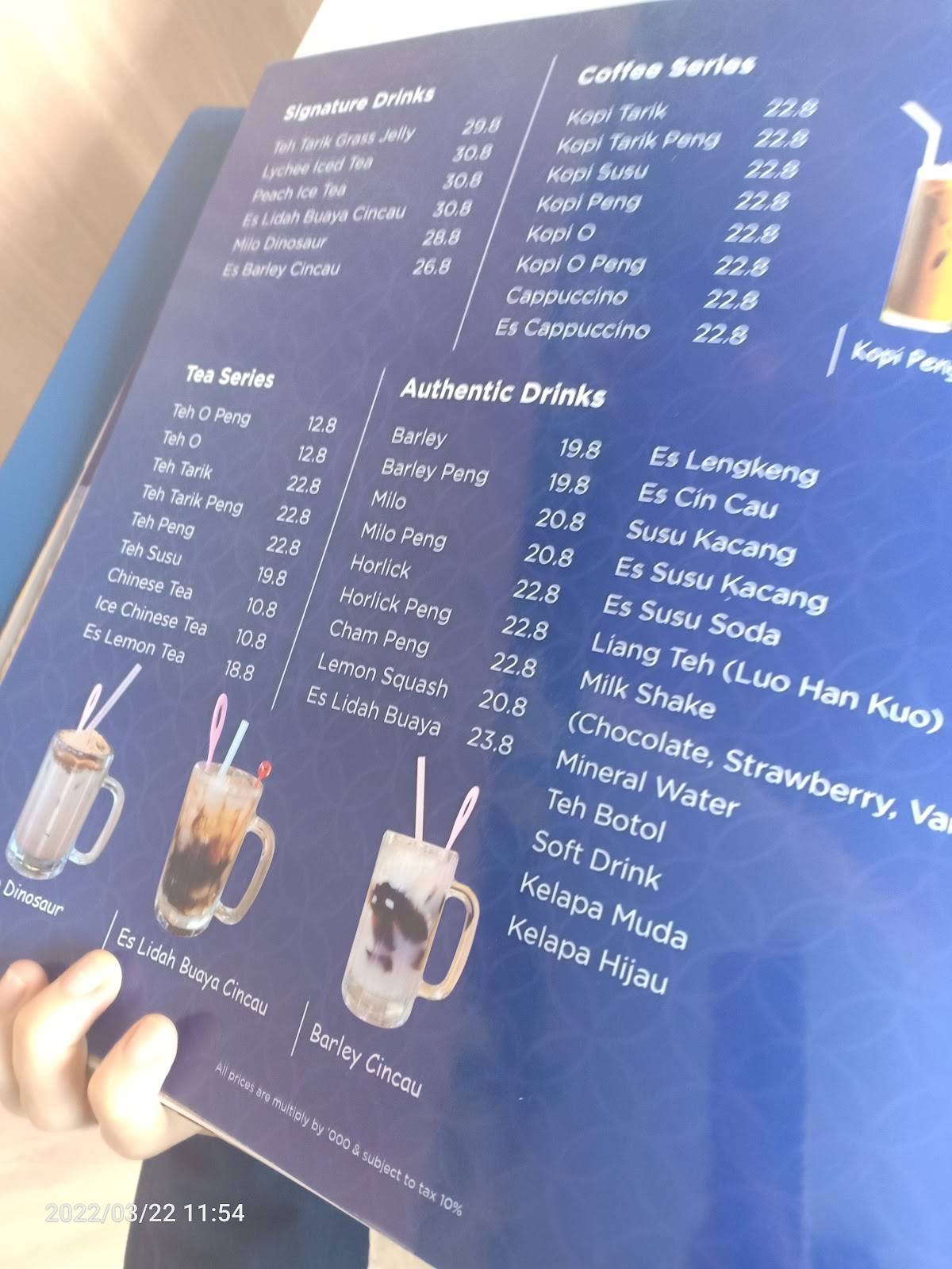 Menu at Restaurant Penang Sorrento Junction, Curug Sangereng