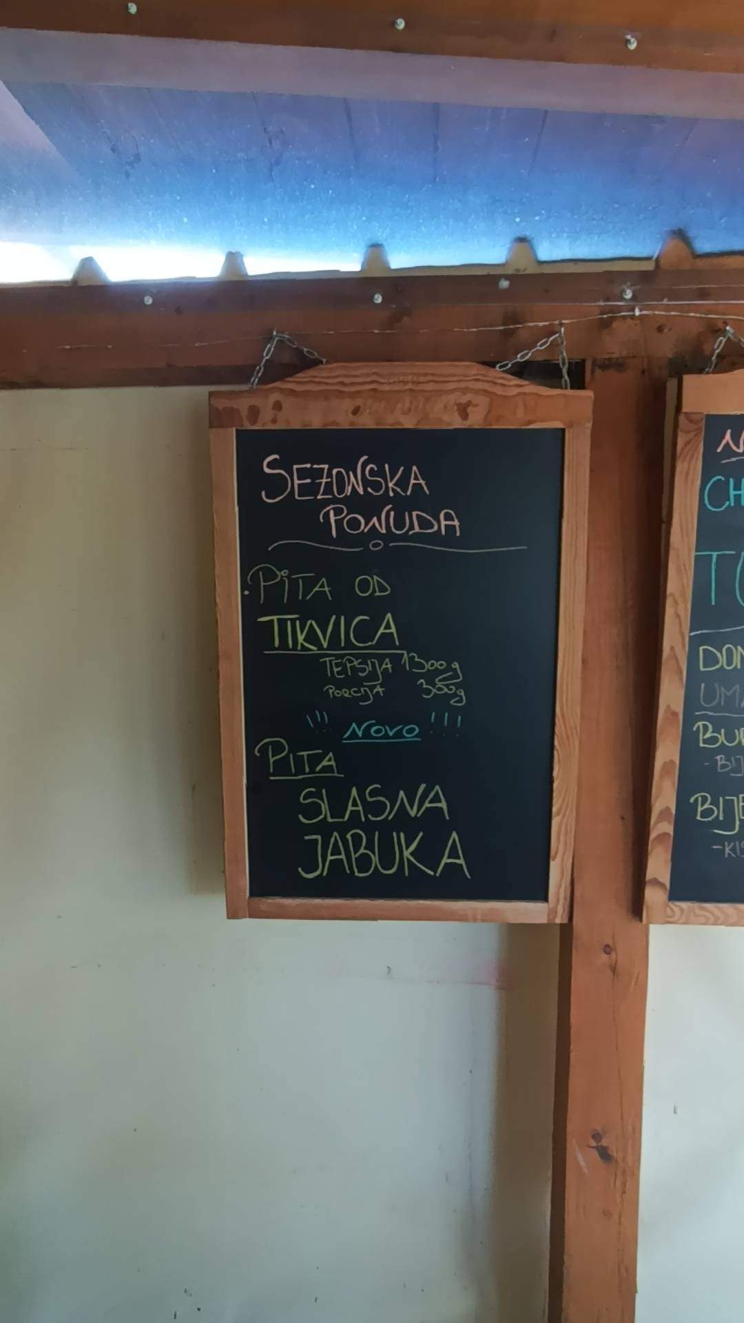 Menu at Pita bar Zvrk, Poreč