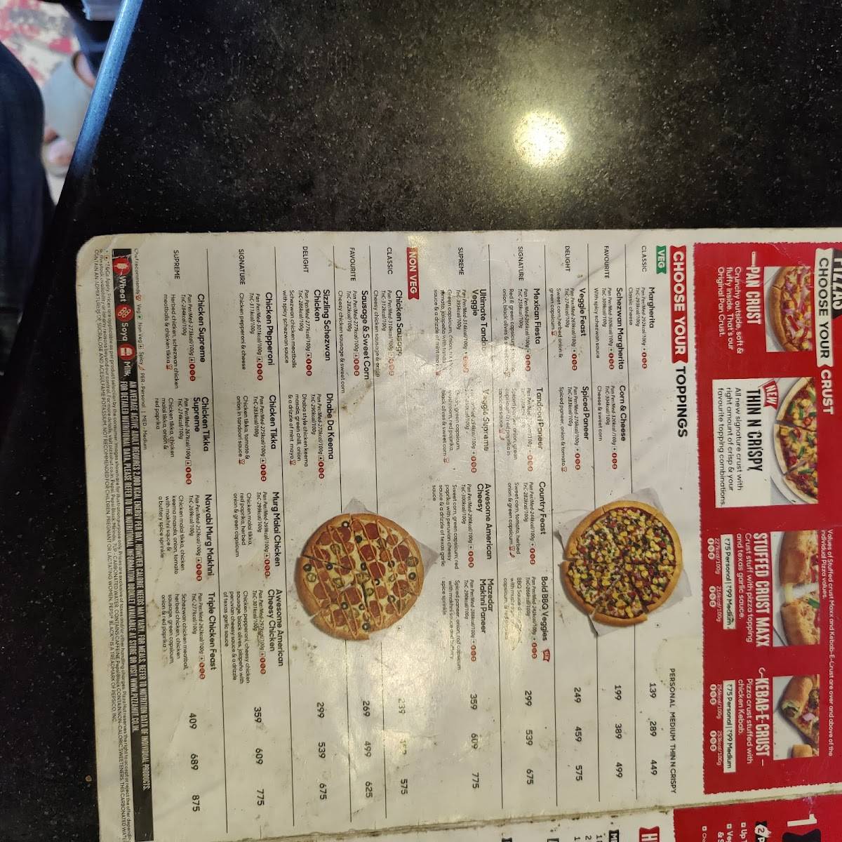 Menu at Pizza Hut Guru Nanak Colony, Vijaywada, Vijayawada, No 24