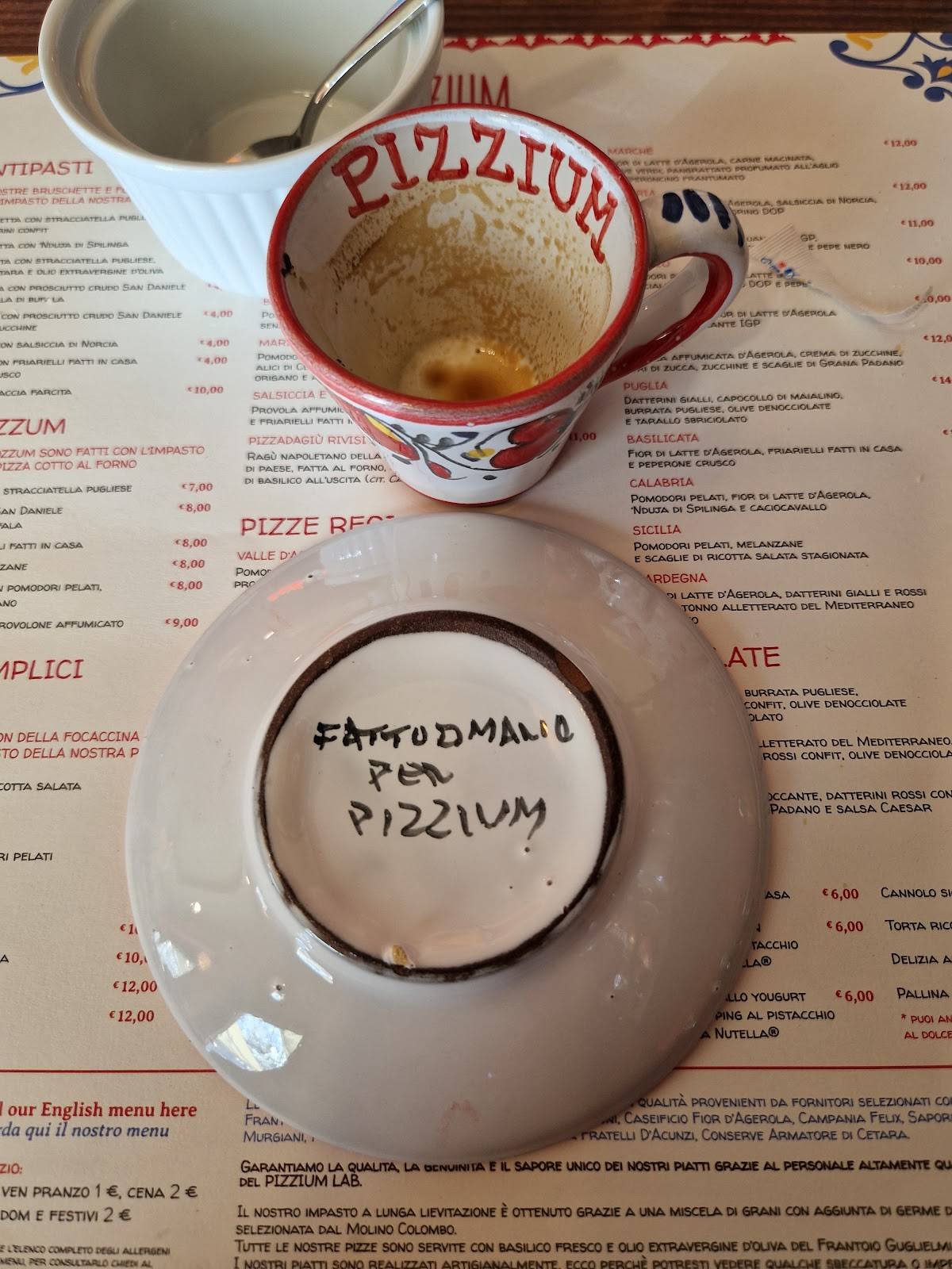 Menu da Pizzium - Roma Via Livorno ristorante, Roma