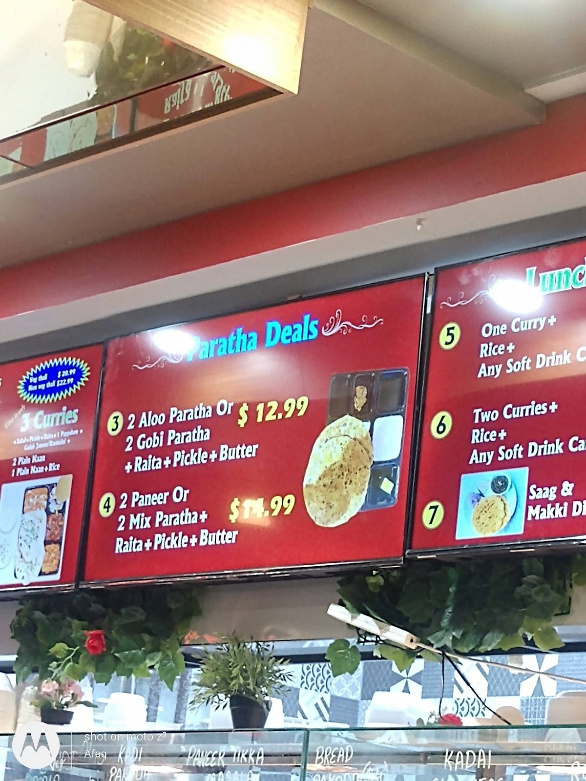 Menu at Punjabi Rasoi restaurant, Spring Hill, 401 Edward St