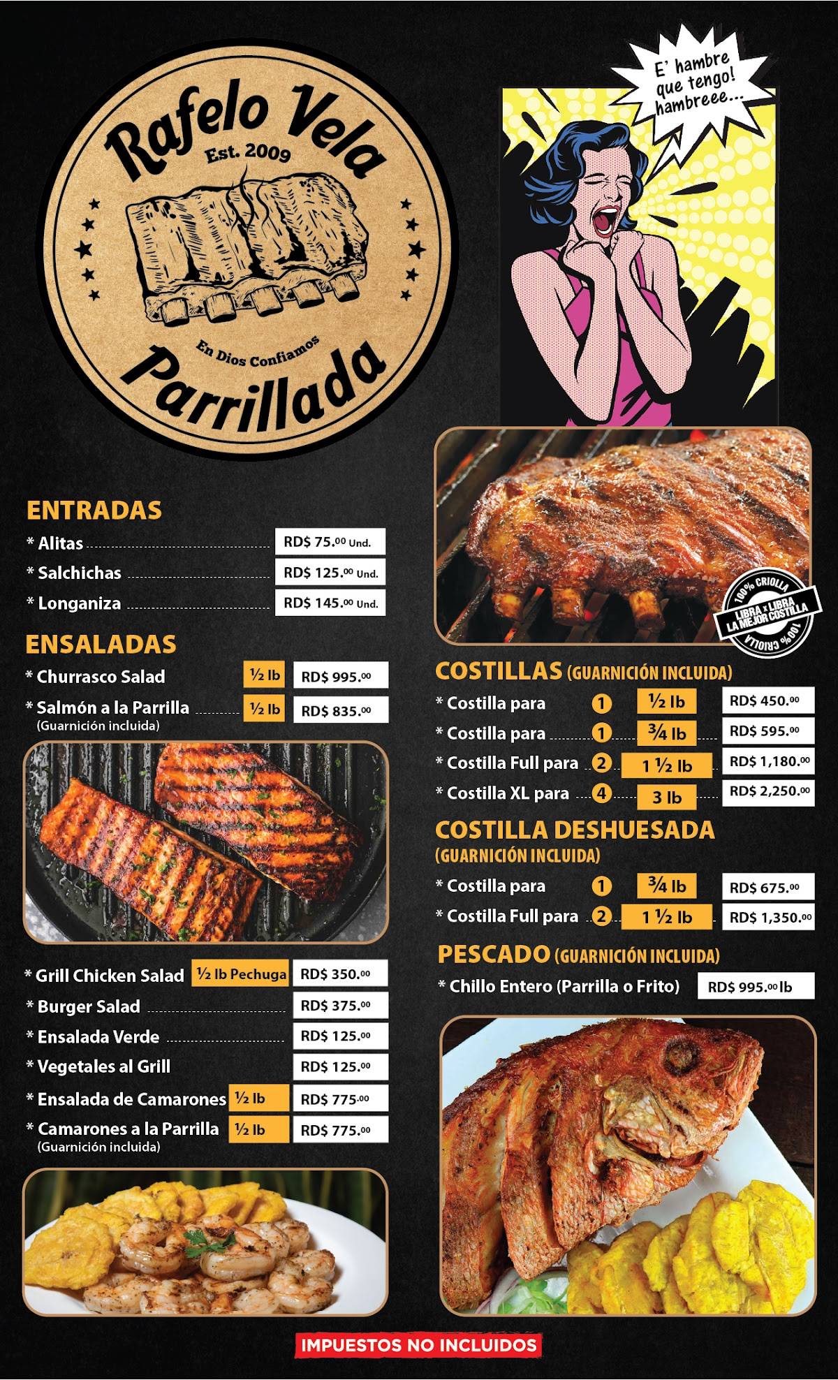 Carta de Rafelo Vela Parrillada, Santo Domingo