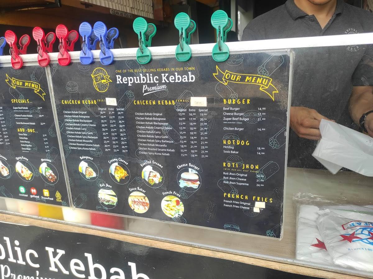 Menu at Republic Kebab Premium - Pal Merah, West Jakarta