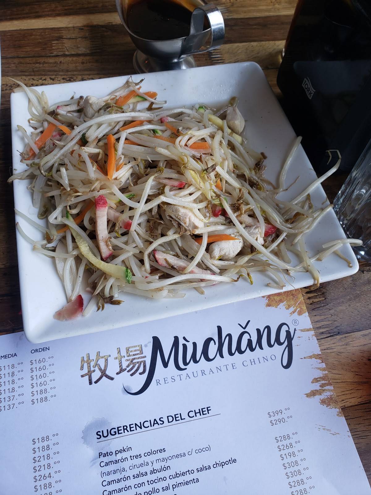 Carta de Restaurante Muchang, Zapopan