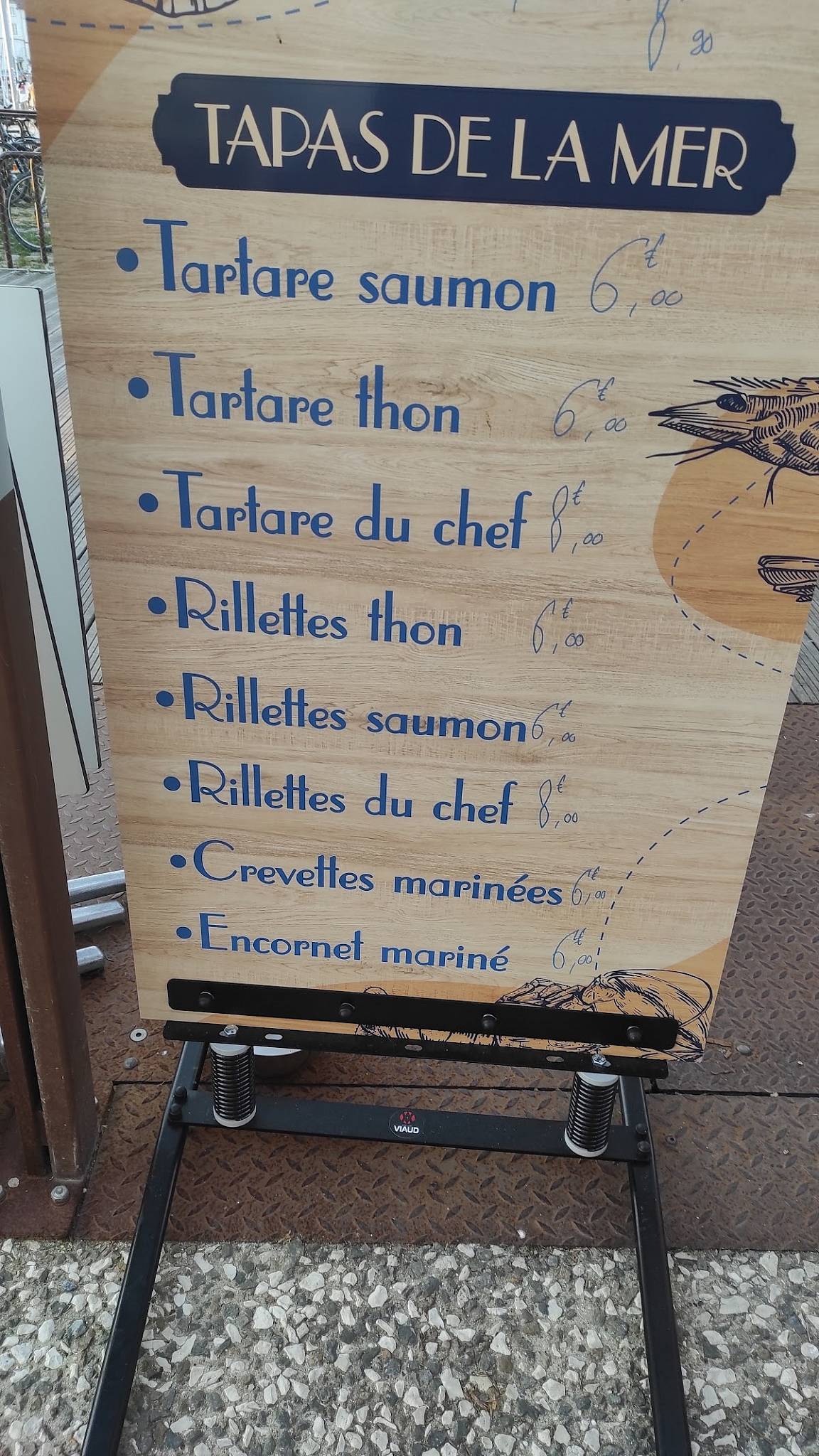Carta del restaurante Resto chez titou, La Rochelle