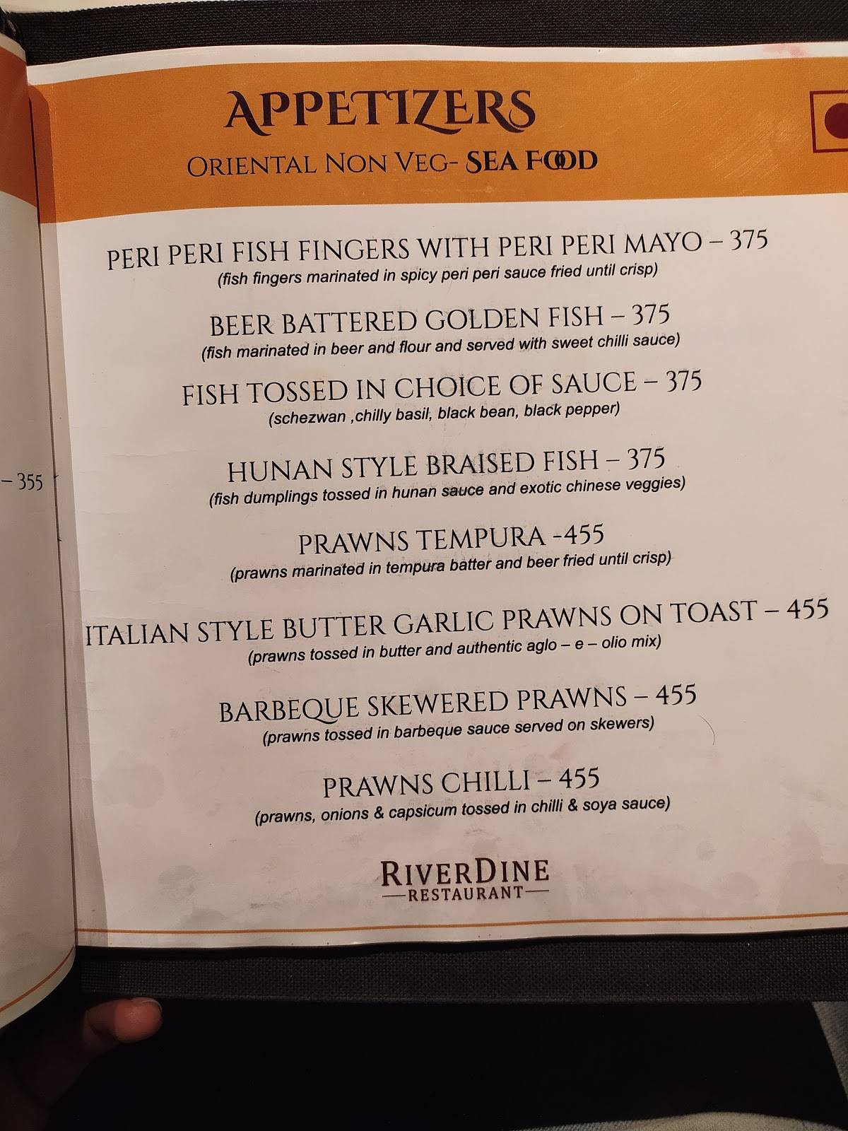 Menu at River Dine Restaurant & Banquet, Nashik