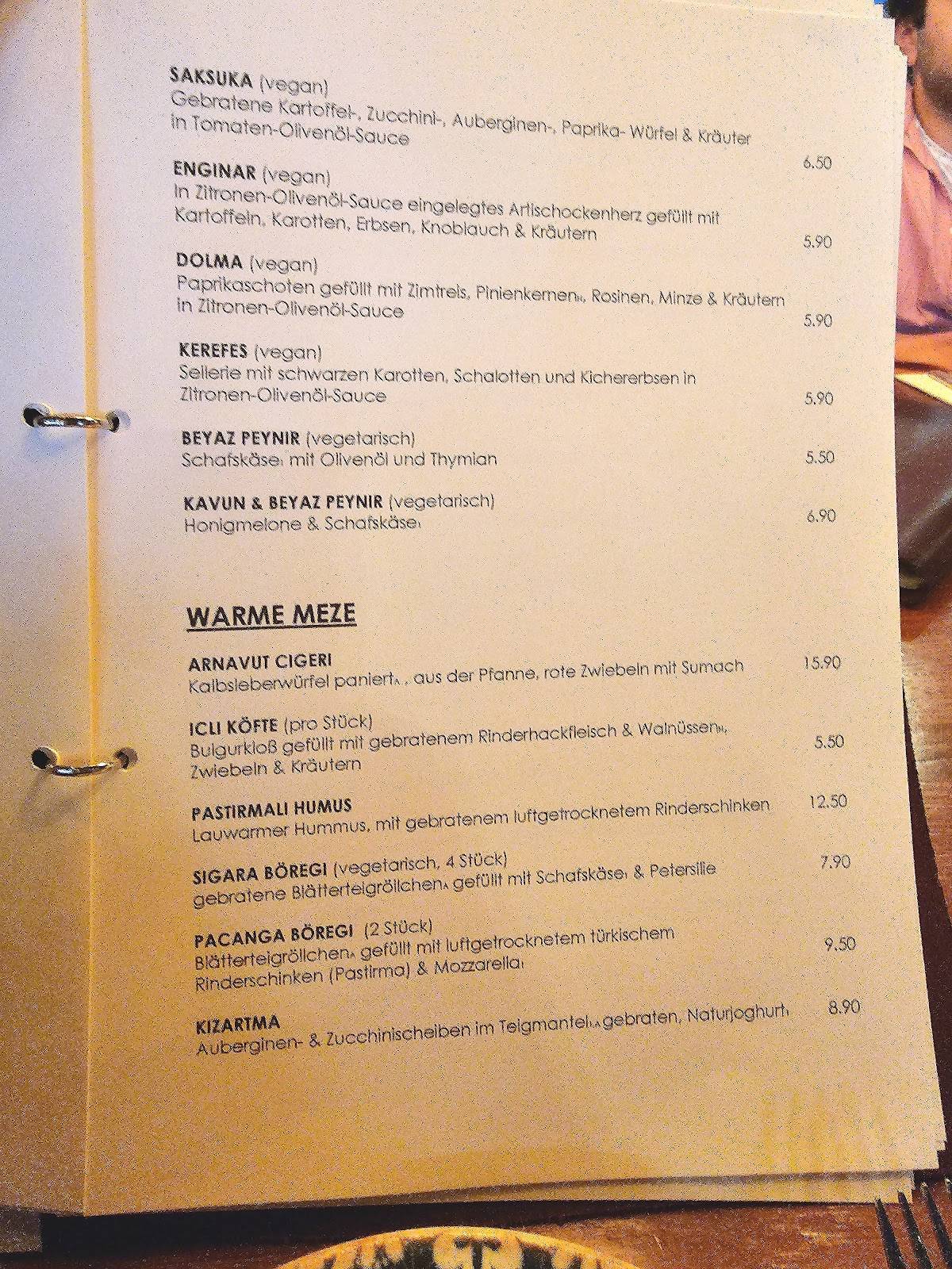 Speisekarte von Rumeli Restaurant * Meze & Grill, München
