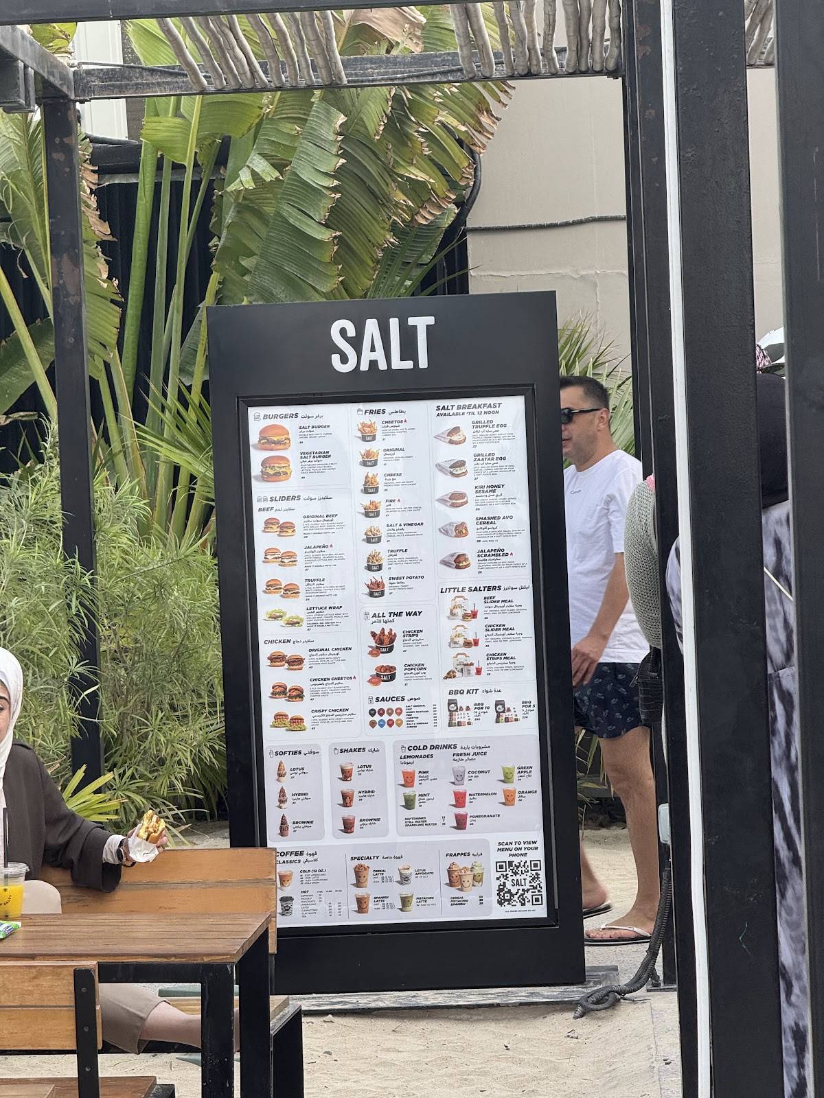 Menu at SALT restaurant, Dubai, Kite Beach - 2C St