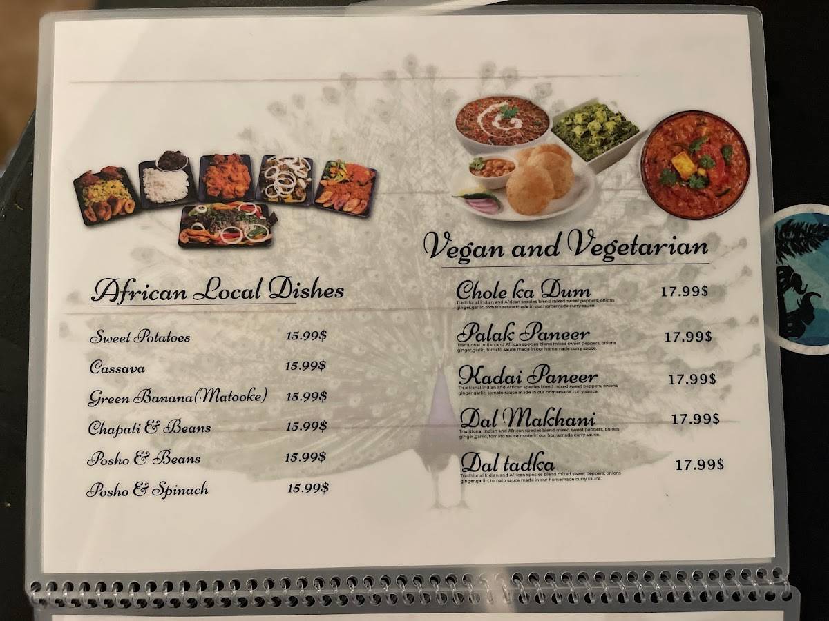 Menu au Safari Foods Family restaurant, Yellowknife