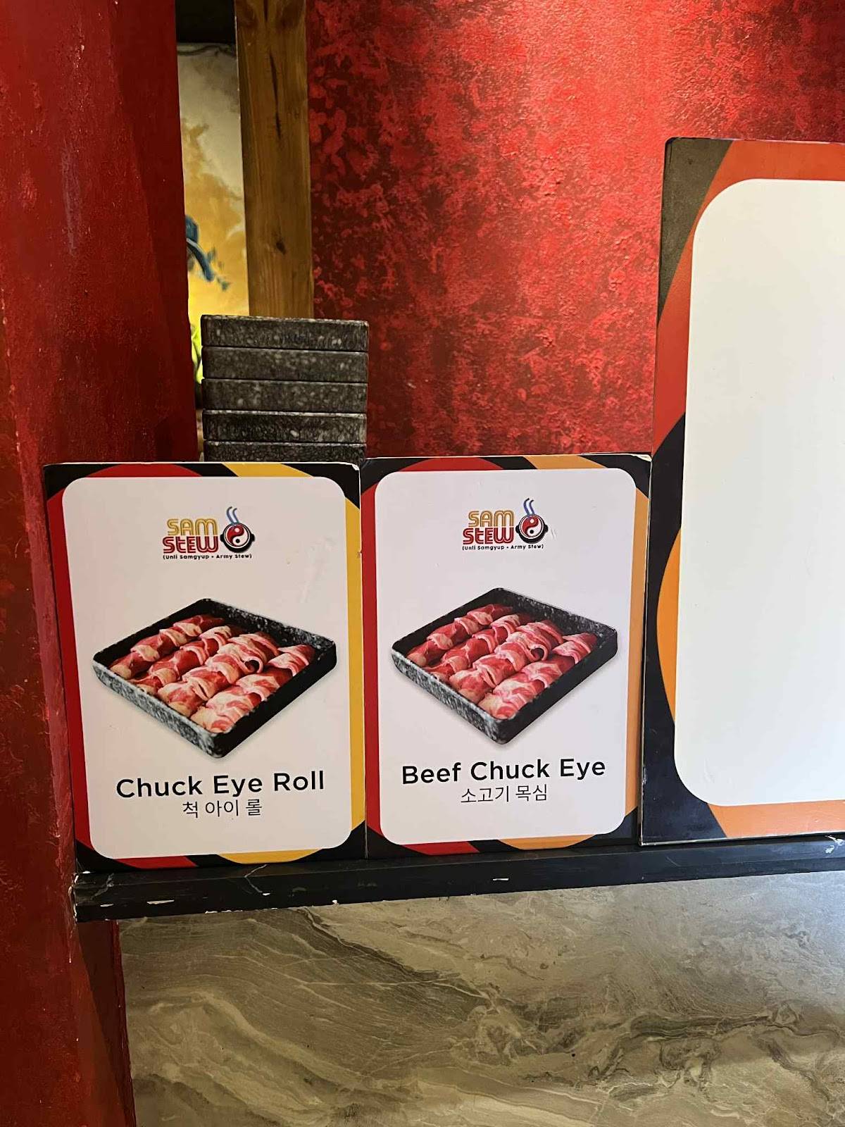 Menu at Sam Stew, Vertis North restaurant, Quezon City, Level 2 KTown