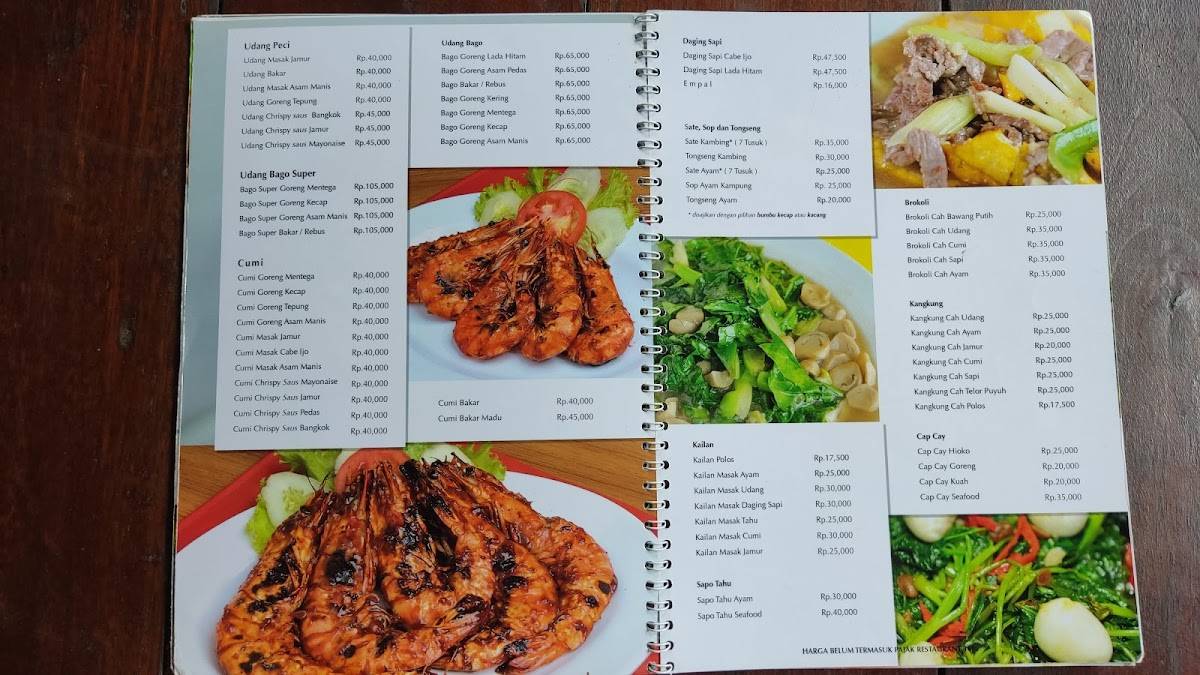 Menu at Sari Kuring Indah restaurant, Cilegon, Jl. Jend A Yani 35 RT 006/03