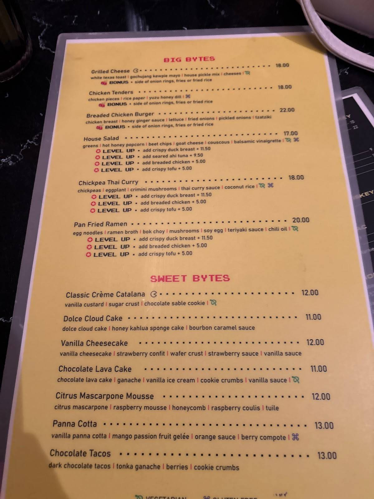 Menu at Select Start - Arcade Restolounge restaurant, Winnipeg
