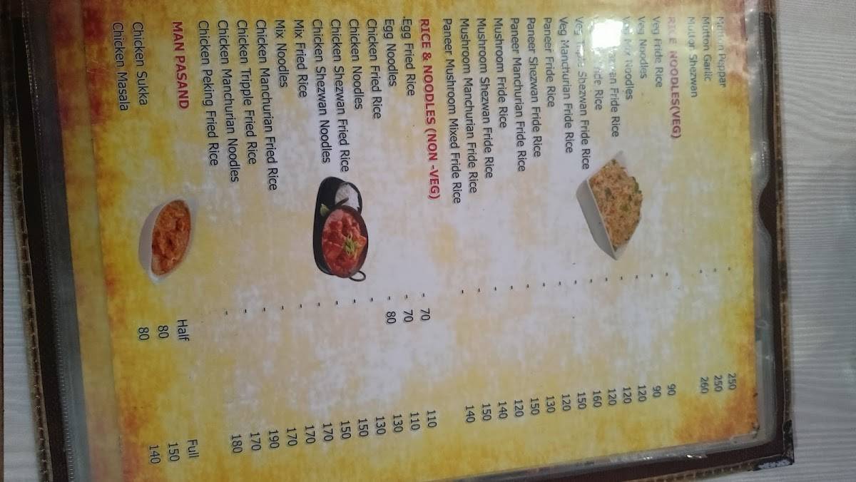 Menu at Shisha Food Court, Karkala