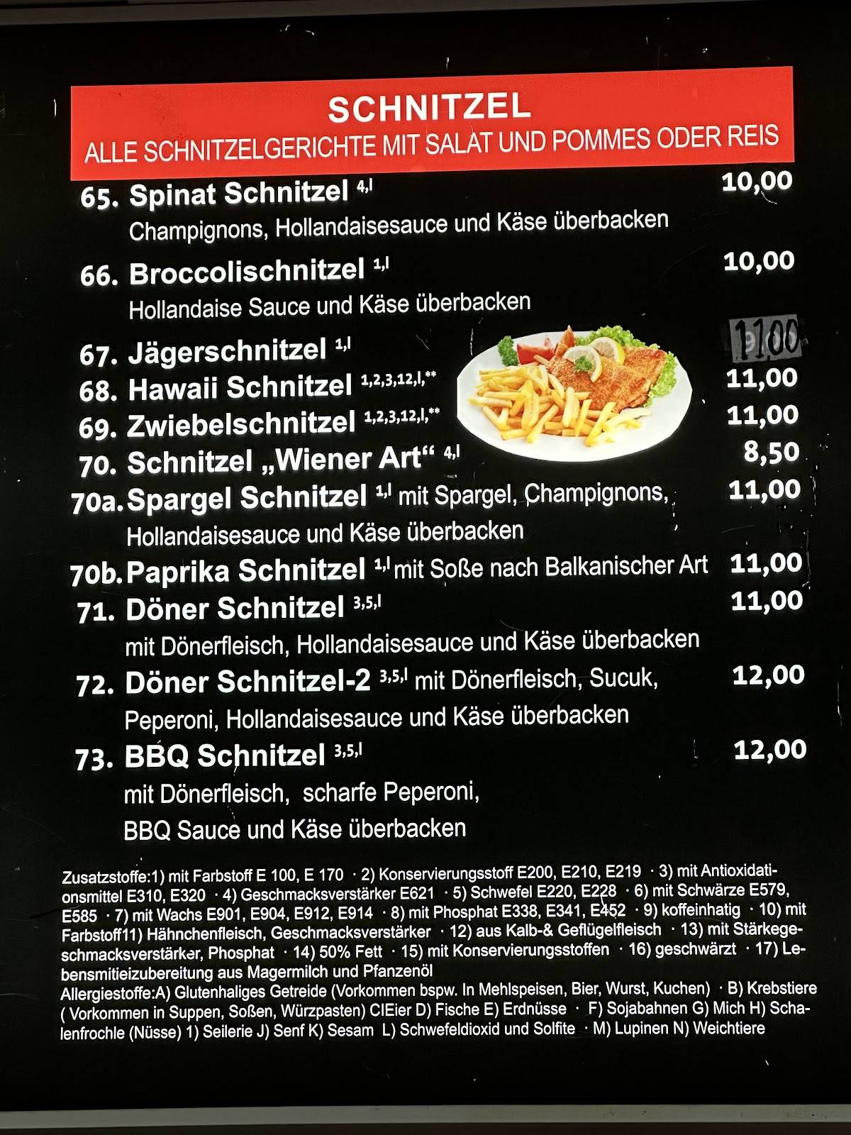 Speisekarte von Side Grill restaurant, Werdohl
